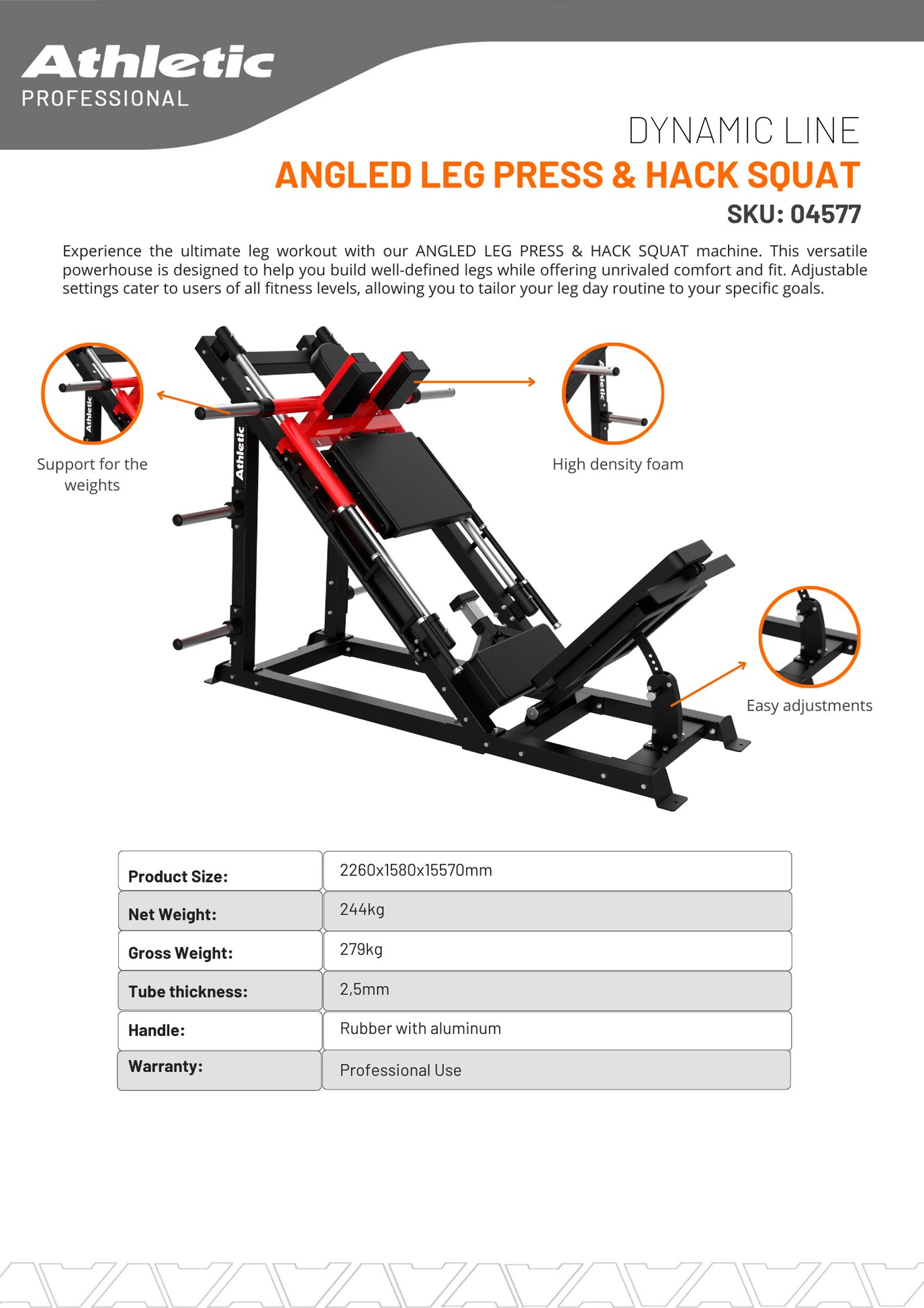 DYNAMIC LINE - ANGLED LEG PRESS & HACK SQUAT
